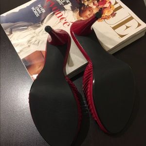 Style & Co. | Shoes | Red Patent Leather Mule | Poshmark